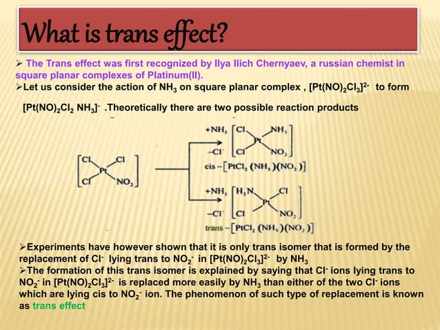 Trans effect And Its Applications | PPTX
