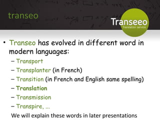 Transeo | POT