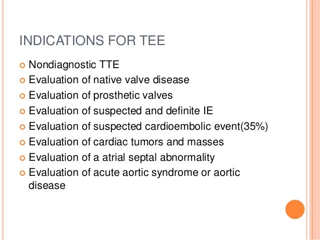 Transesophageal echocardiography