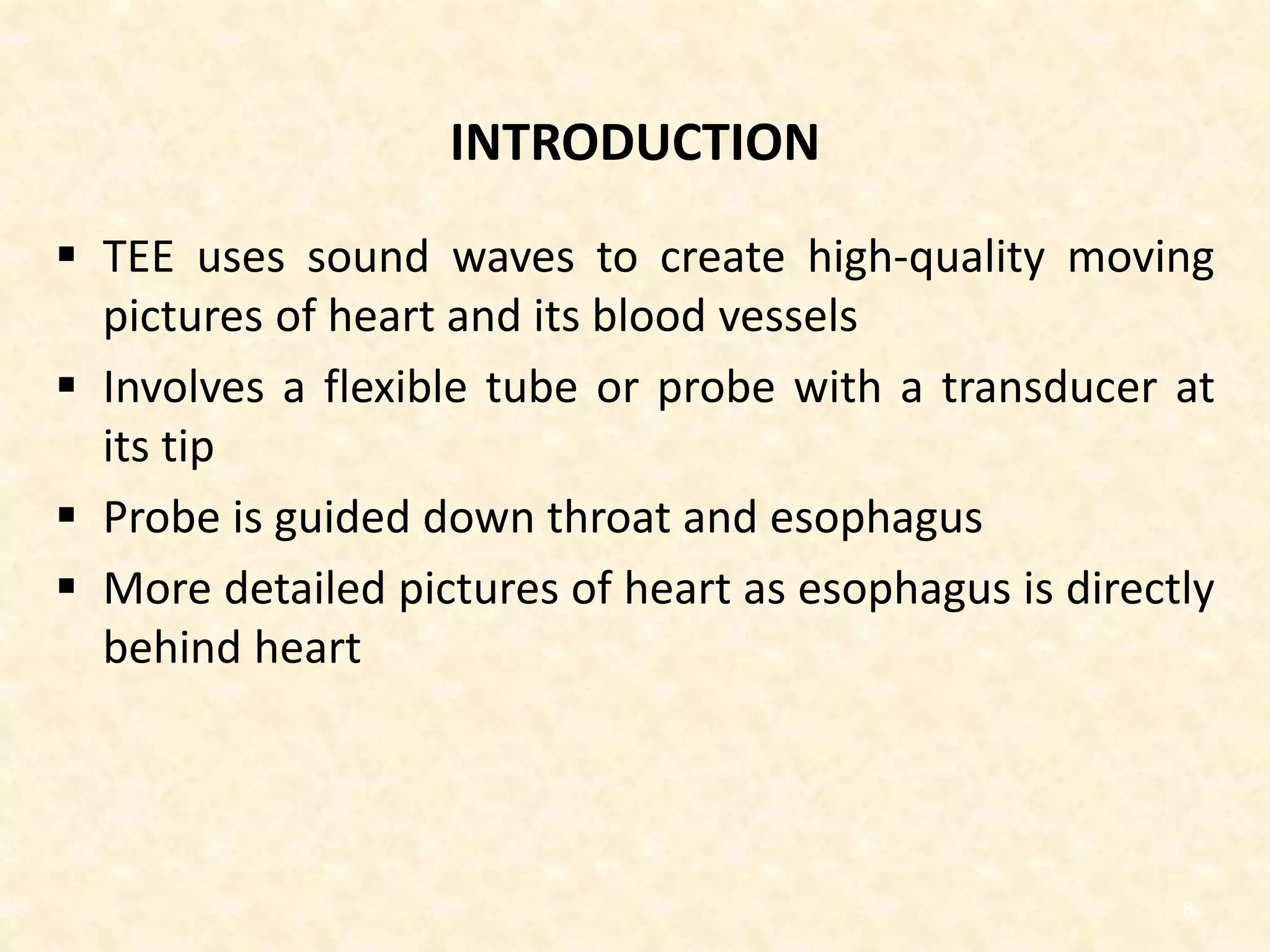 Transesophageal echocardiography | PPSX