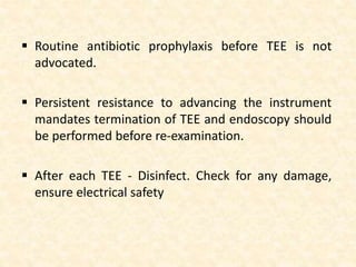 Transesophageal echocardiography | PPSX