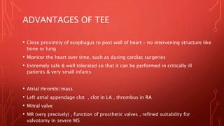 Transesophageal echocardiography | PPTX