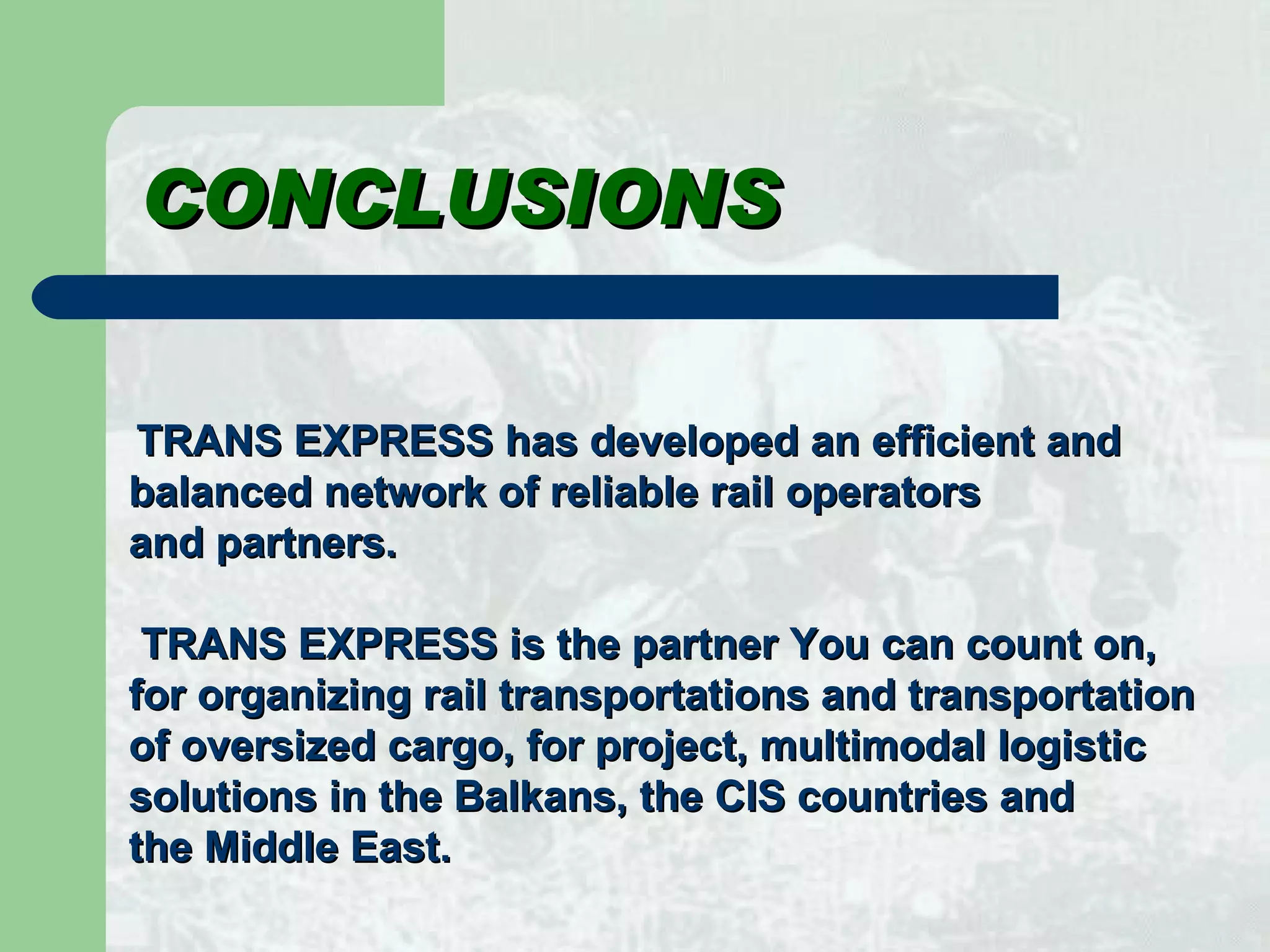 Transexpress Pres. English | PPS | Rail Travel | Travel Type
