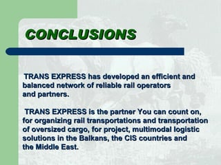 Transexpress Pres. English | PPS | Rail Travel | Travel Type