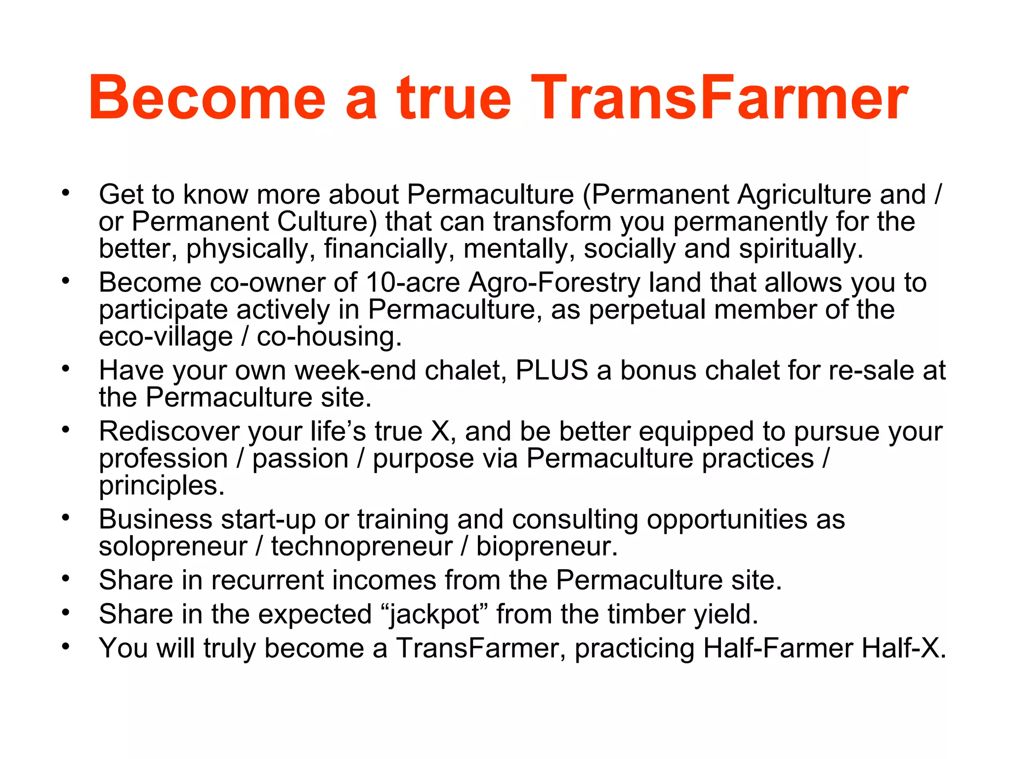 Permaculture & TransFarmers | PPT