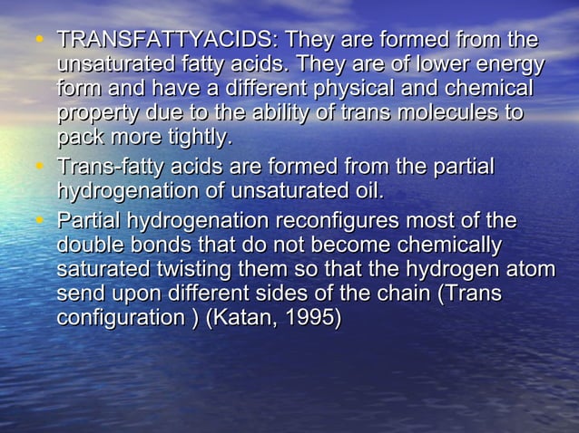 Trans fatty acid | PPT