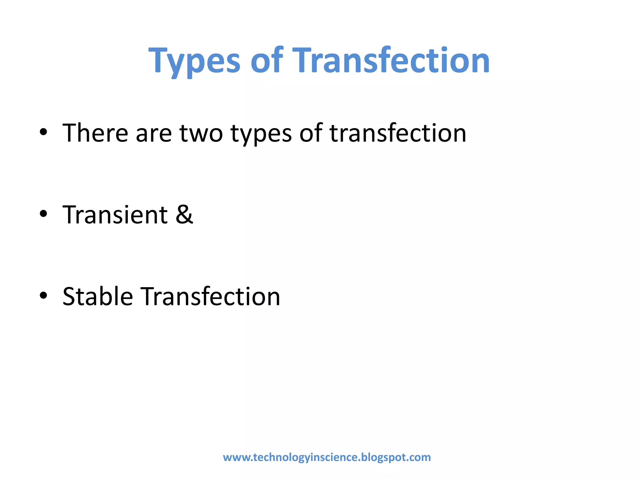 Transfection – basics & optimization tips | PPTX