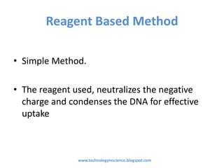Transfection – basics & optimization tips | PPTX