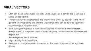 Transfection of animal cells | PPTX