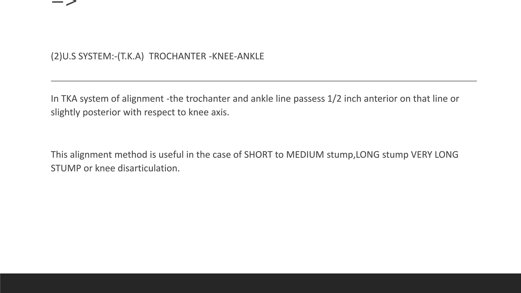 Transfemoral prosthesis alignment (prosthetics science) | PPTX