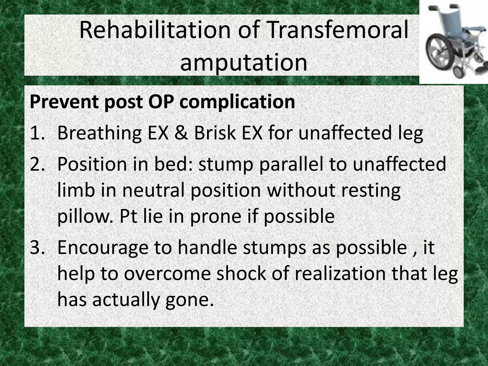 Transfemoral protheses | PPTX