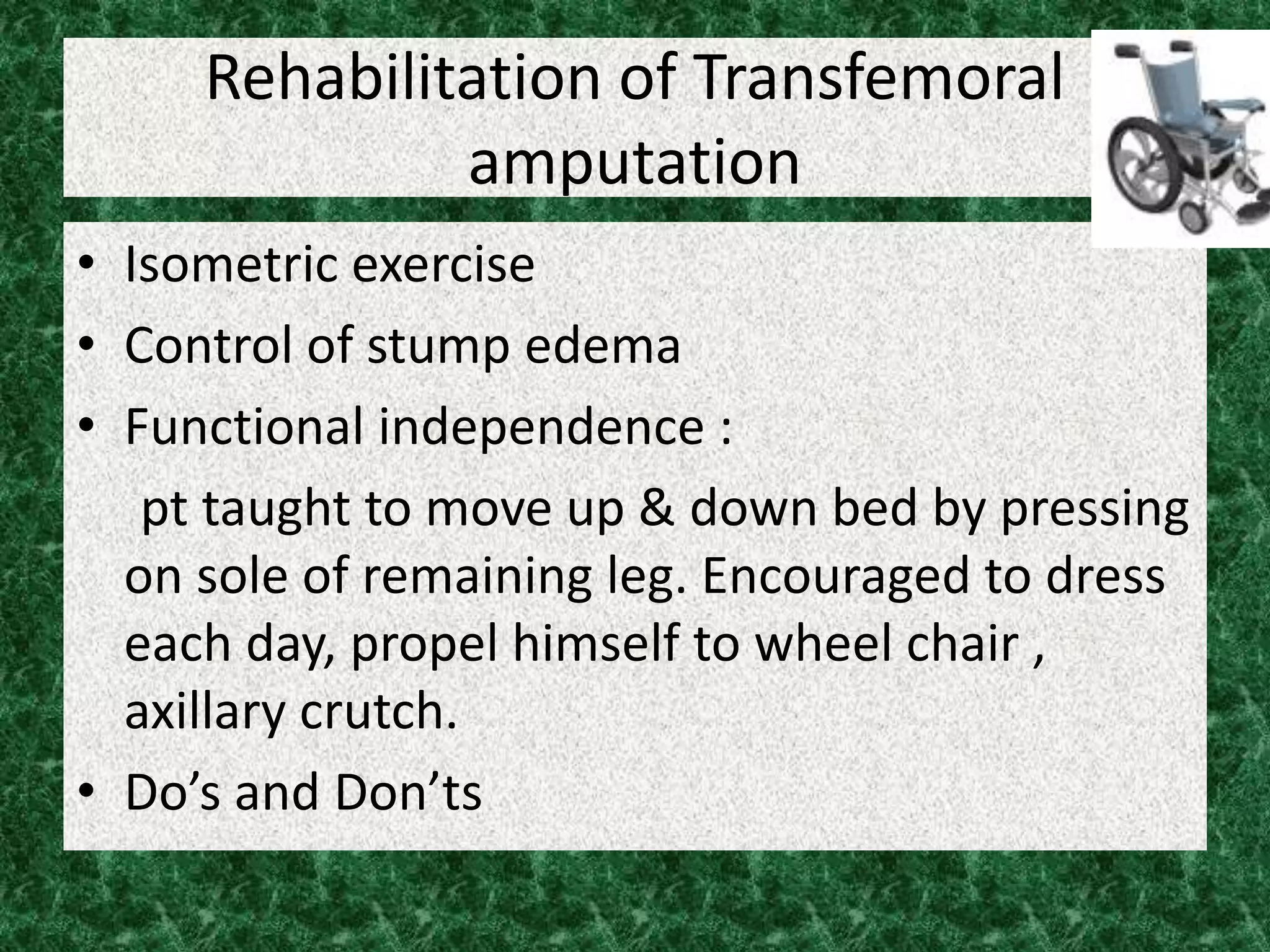 Transfemoral protheses | PPTX