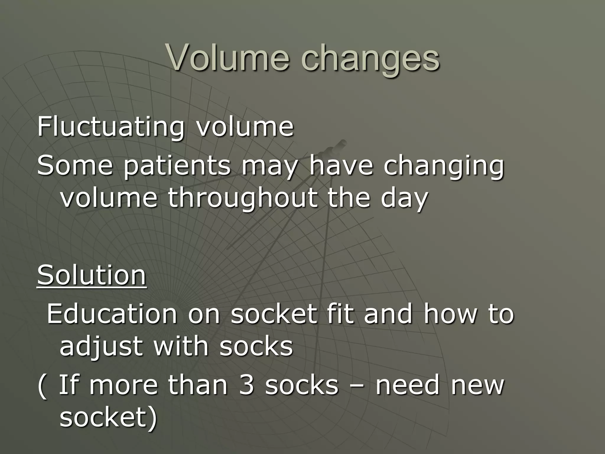 Transfemoral Socket Problems.ppt