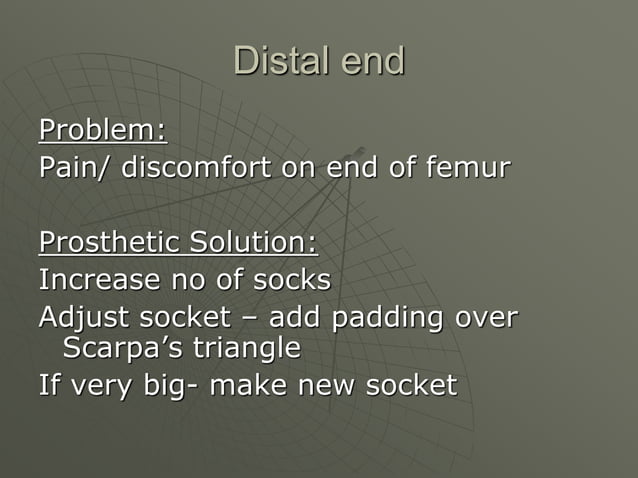 Transfemoral Socket Problems.ppt