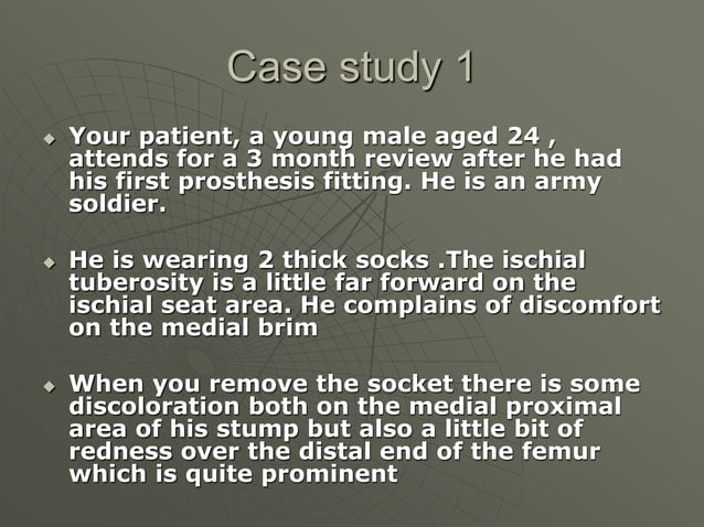 Transfemoral Socket Problems.ppt