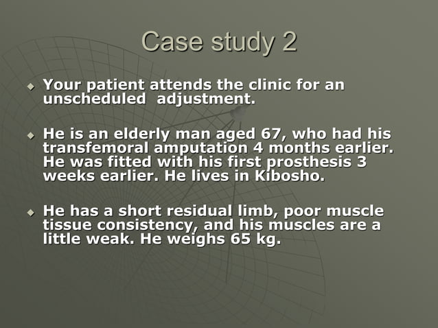 Transfemoral Socket Problems.ppt