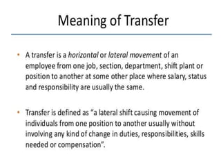 "TRANSFER PRESENTATION" | PPTX