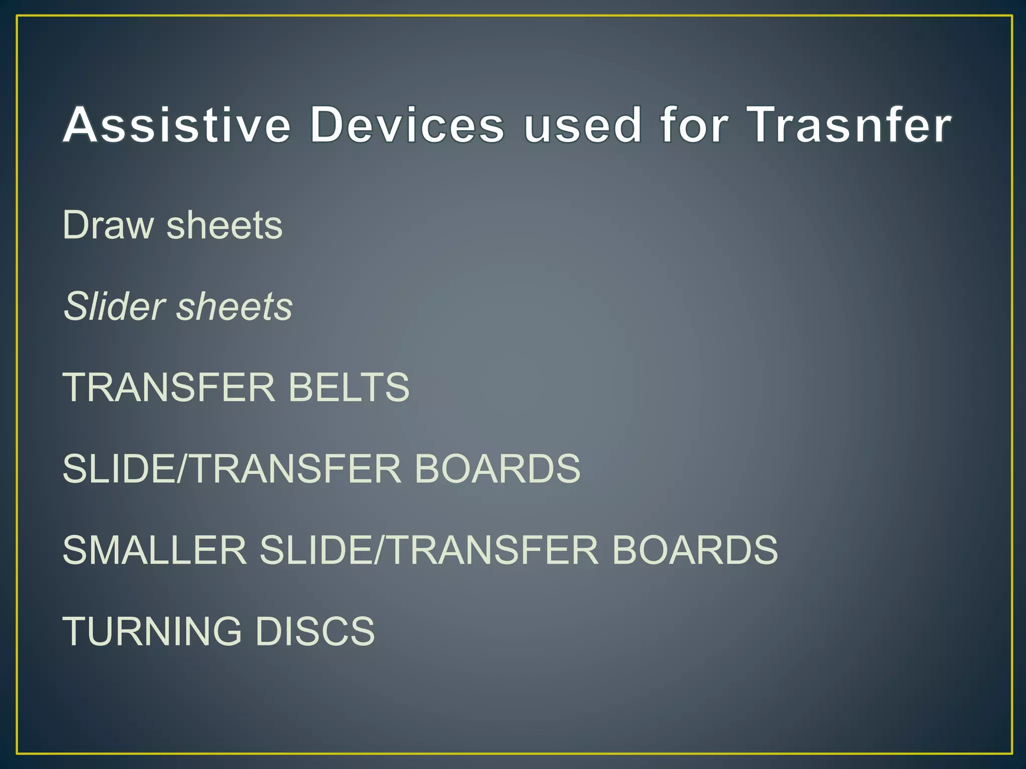 Transfer Training in Physiotherapy | PPTX