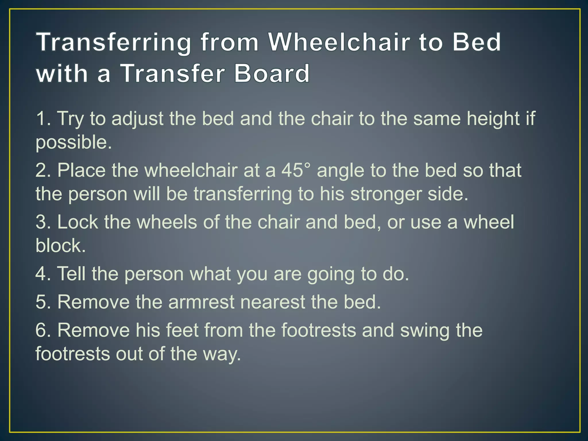 Transfer Training in Physiotherapy | PPTX