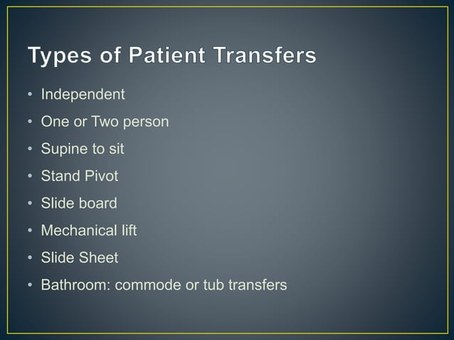 Transfer Training in Physiotherapy | PPTX