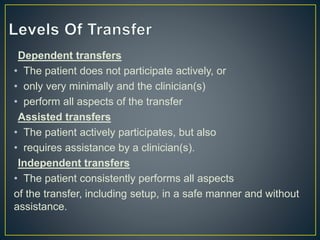 Transfer Training in Physiotherapy | PPTX