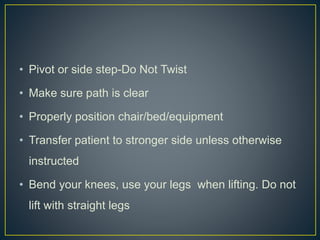 Transfer Training in Physiotherapy | PPTX