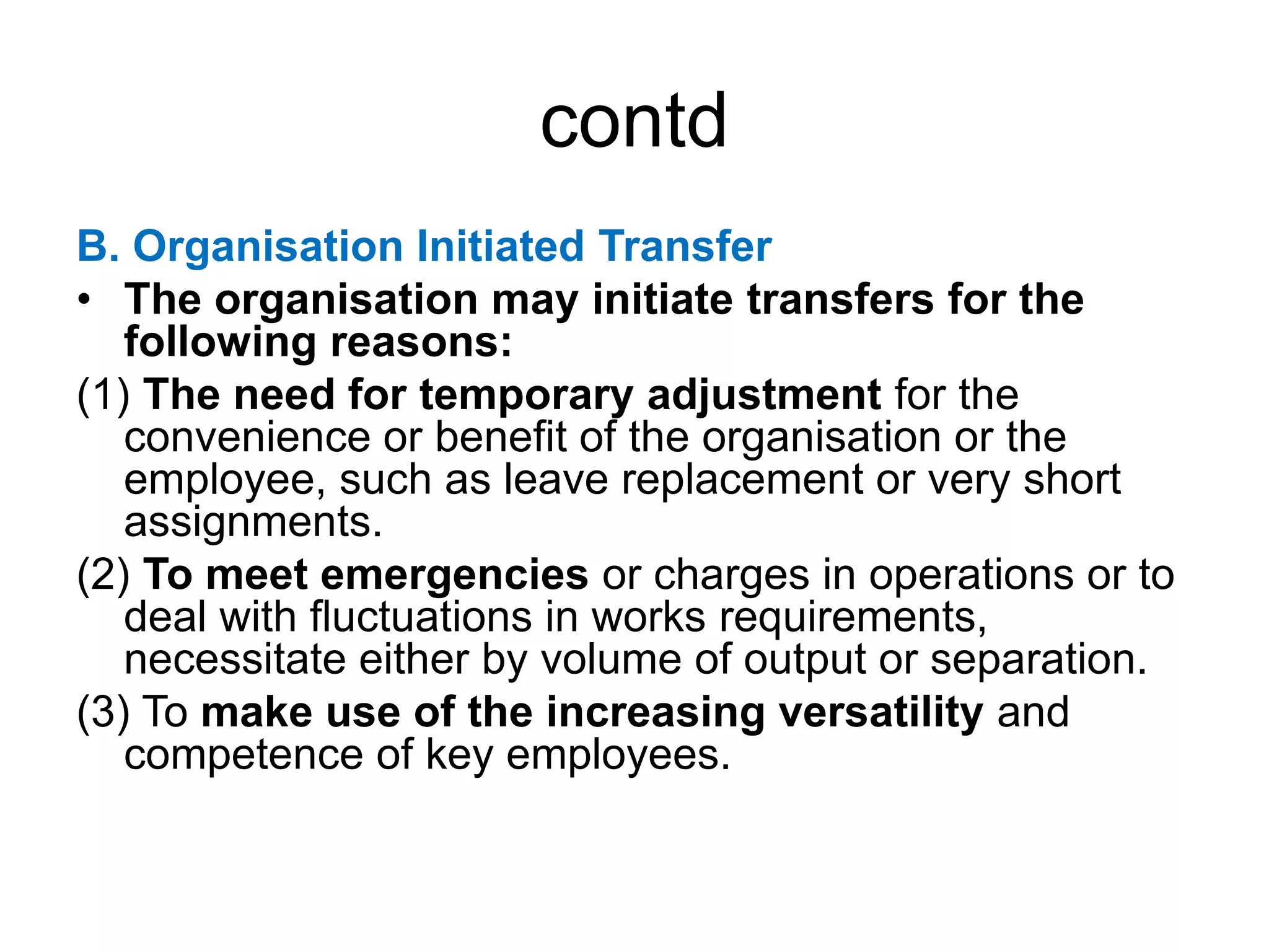 Transfer and Its Types | PPTX