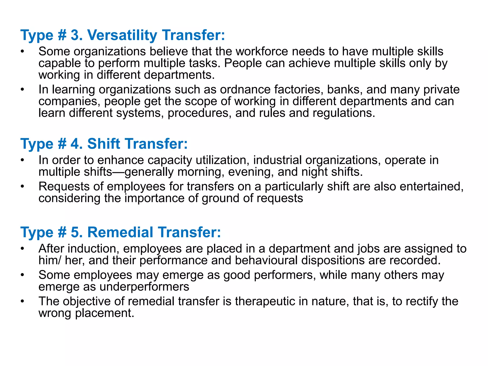 Transfer and Its Types | PPTX