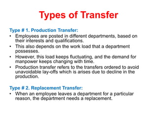 Transfer and Its Types | PPTX