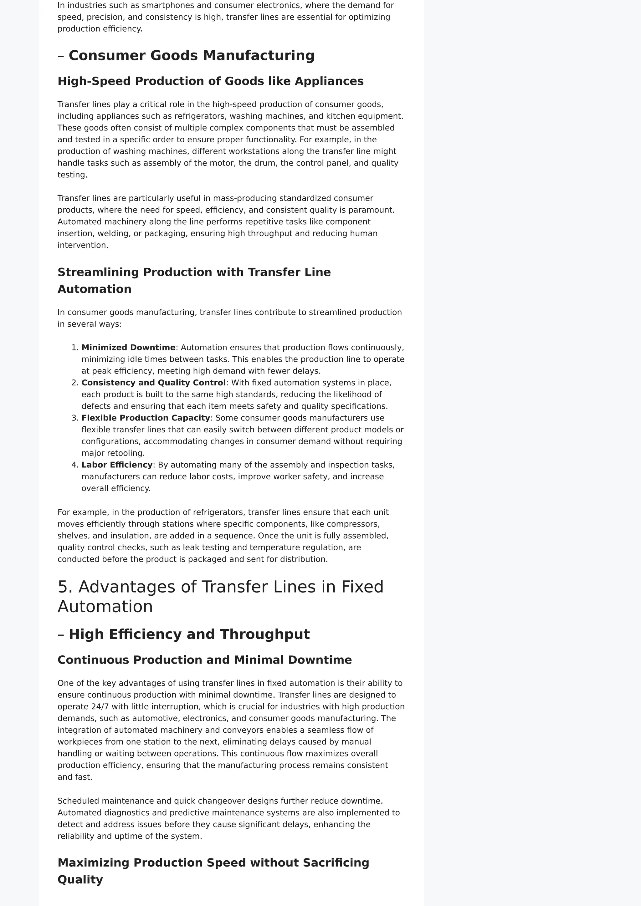 Transfer Lines in Fixed automation systems | PDF