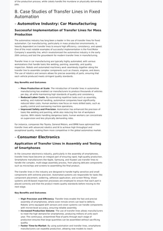Transfer Lines in Fixed automation systems | PDF