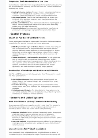 Transfer Lines in Fixed automation systems | PDF