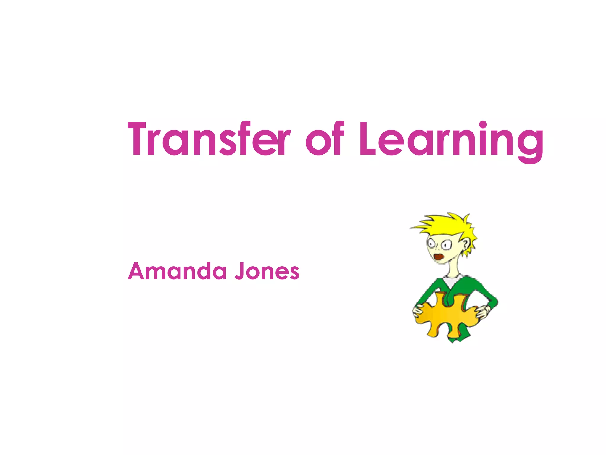 Transfer Of Learning | PPT