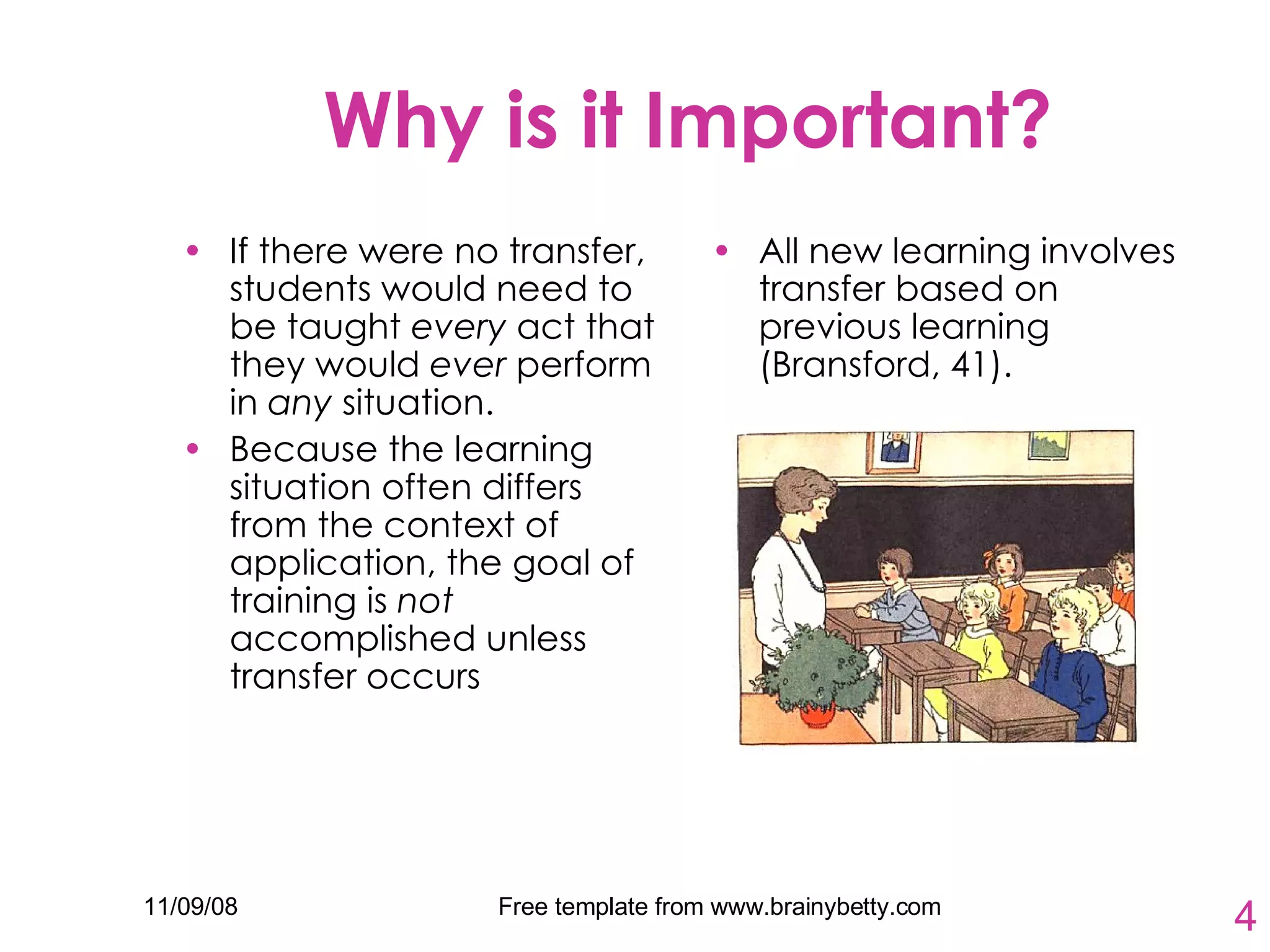 Transfer Of Learning | PPT