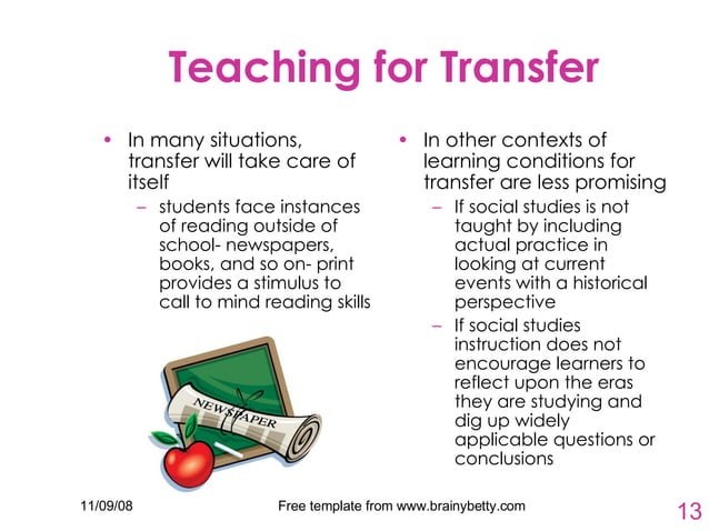 Transfer Of Learning | PPT | Education