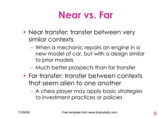 Transfer Of Learning | PPT