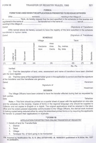 pokkuvaravu - Kerala transfer of registry rules 1966 - uploaded by ...