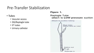transfer of surgical neonates | PPTX
