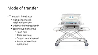 transfer of surgical neonates | PPTX