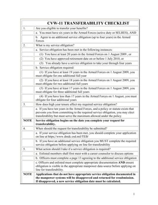 Transferability checklist | PDF