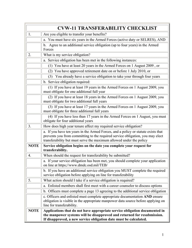 Transferability checklist | PDF