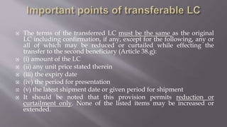 How to use transferable LC more effectively? | PPTX | Business Banking ...