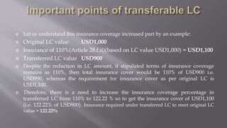 How to use transferable LC more effectively? | PPTX | Business Banking ...