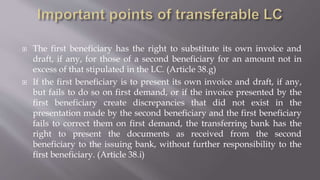 How to use transferable LC more effectively? | PPTX | Business Banking ...