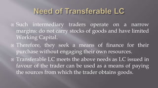 How to use transferable LC more effectively? | PPTX | Business Banking ...