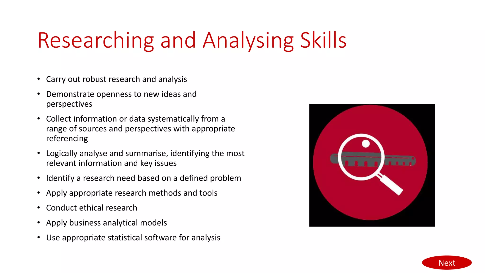 Transferable skills presentation | PPTX