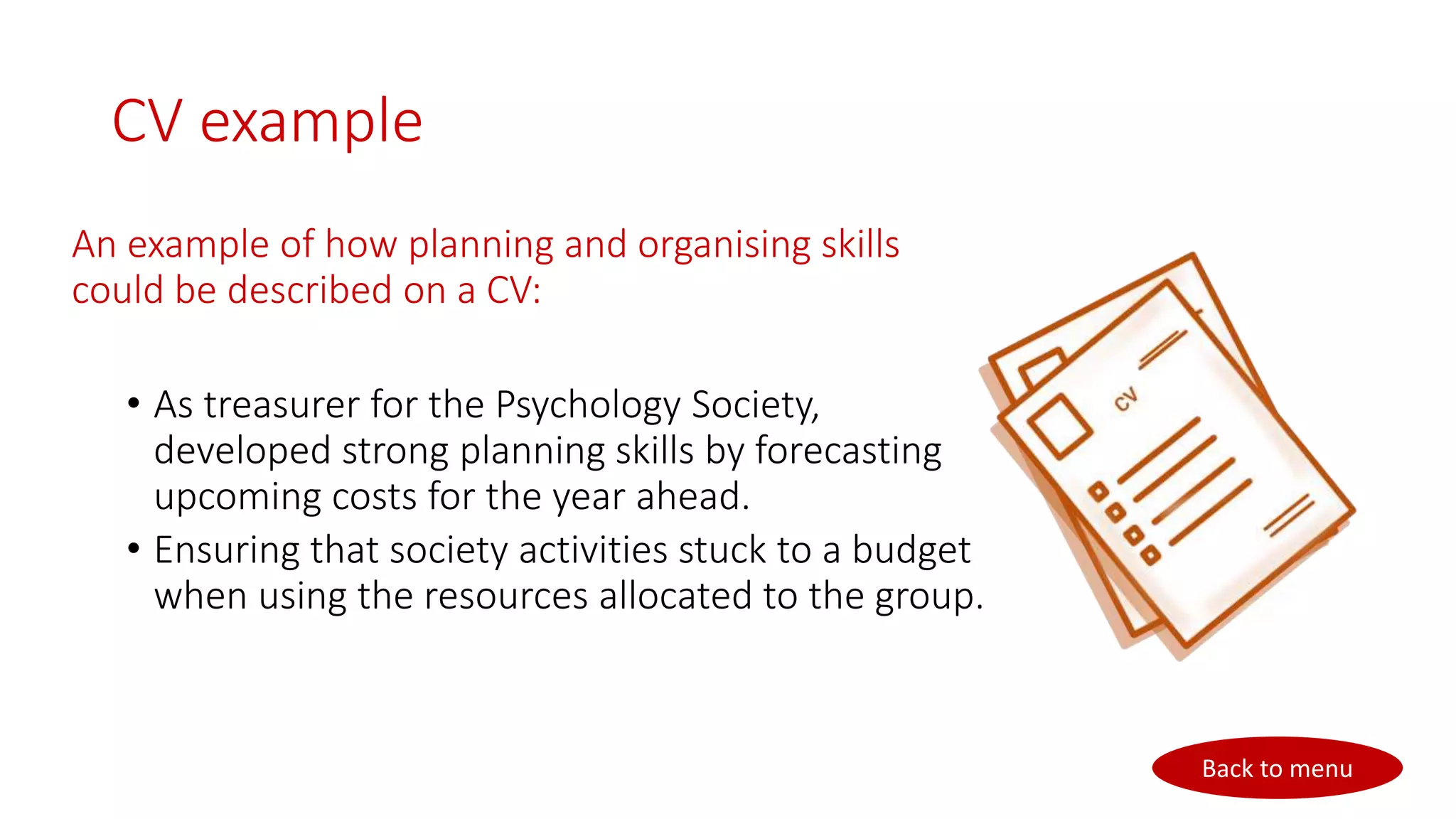 Transferable skills presentation | PPTX