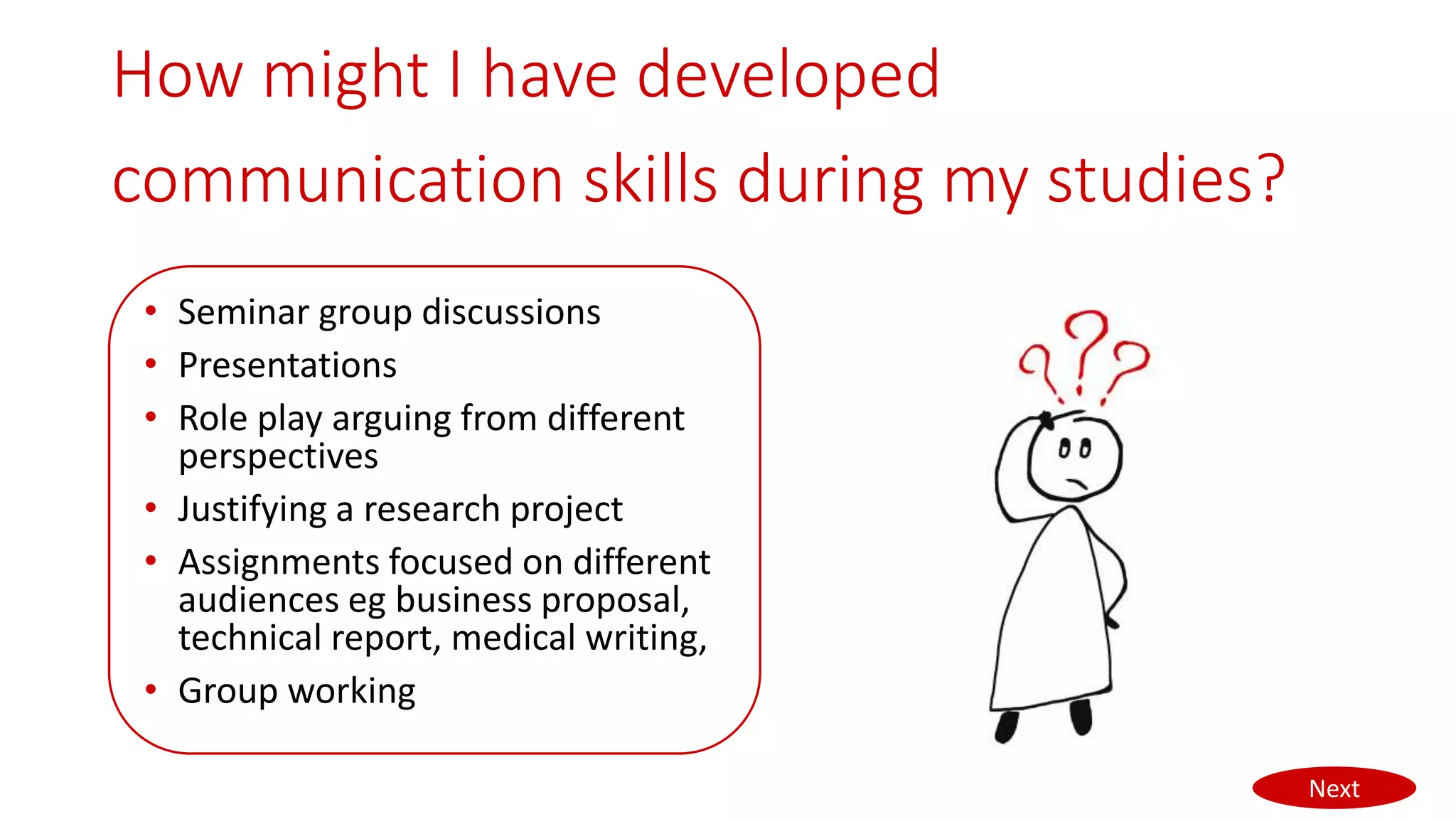 Transferable skills presentation | PPTX