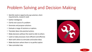 Transferable skills presentation | PPTX