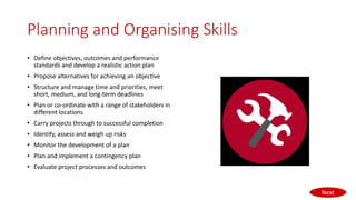 Transferable skills presentation | PPTX